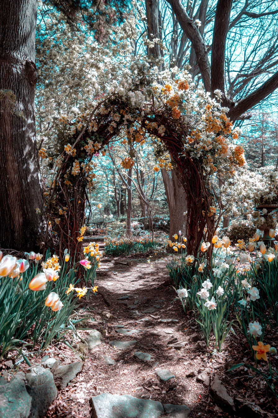 25 Creative Spring Wedding Arch Ideas For a Picture-Perfect Ceremony