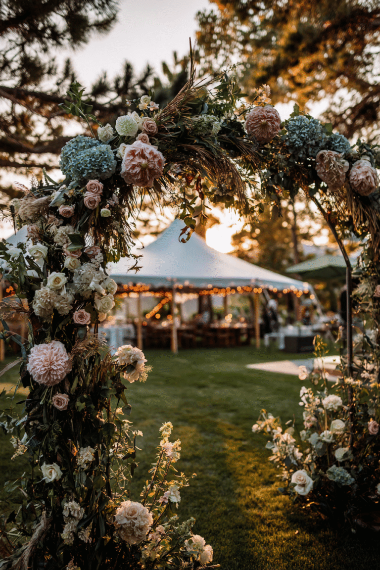 25 Creative Spring Wedding Arch Ideas For a Picture-Perfect Ceremony