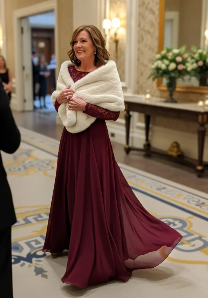 20 Cozy Yet Elegant Mother of the Bride Dresses for Winter Weddings