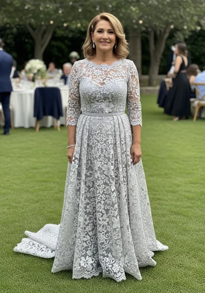 24 Luxurious Mother of the Bride Dresses with Lace Details